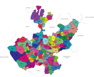 Mapa de Jalisco Guadalajara con nombres en PDF