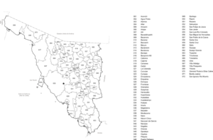 Mapa de Sonora con los nombres de los municipios para descargar