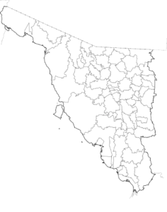 Mapa de Sonora con los nombres de los municipios para descargar