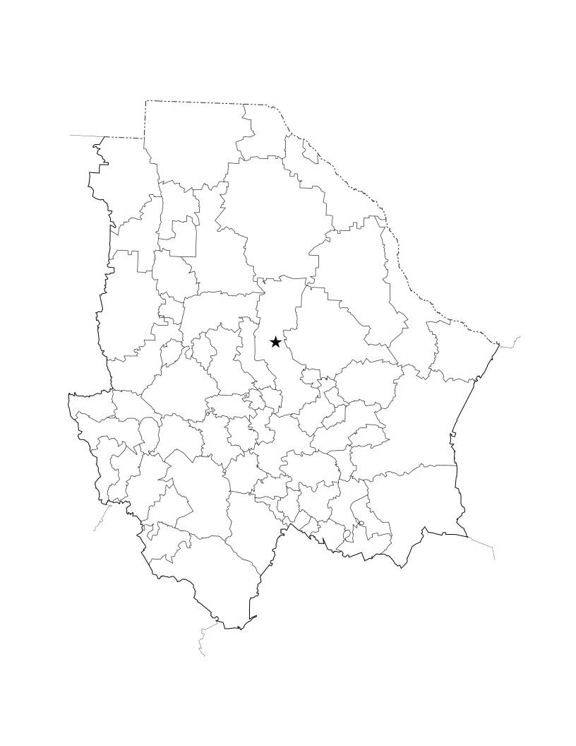 Mapa de Chihuahua con nombre de sus pueblos en PDF gratis