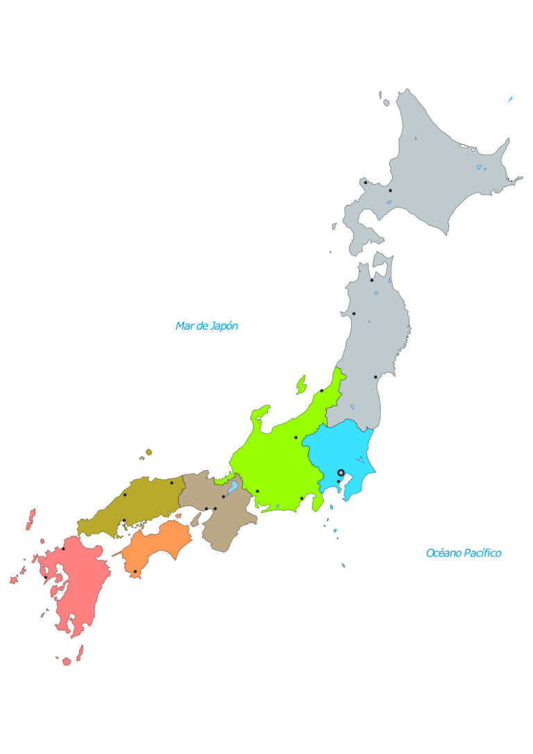 Mapa de Japón: Descubre sus prefecturas y descargalo en PDF