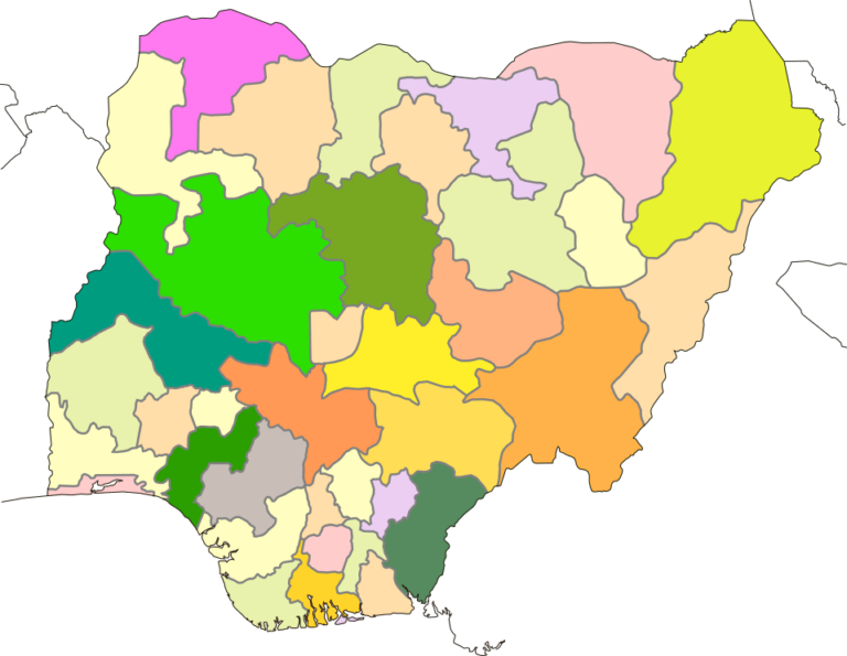 Mapa de Nigeria - Mapas de México