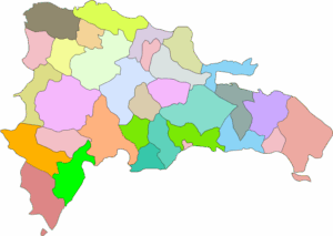 Mapa de República Dominicana y sus provincias para imprimir